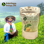 Nutrient-rich moringa ginger tea infusion