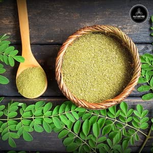 Nutrient-rich Moringa green leaf powder