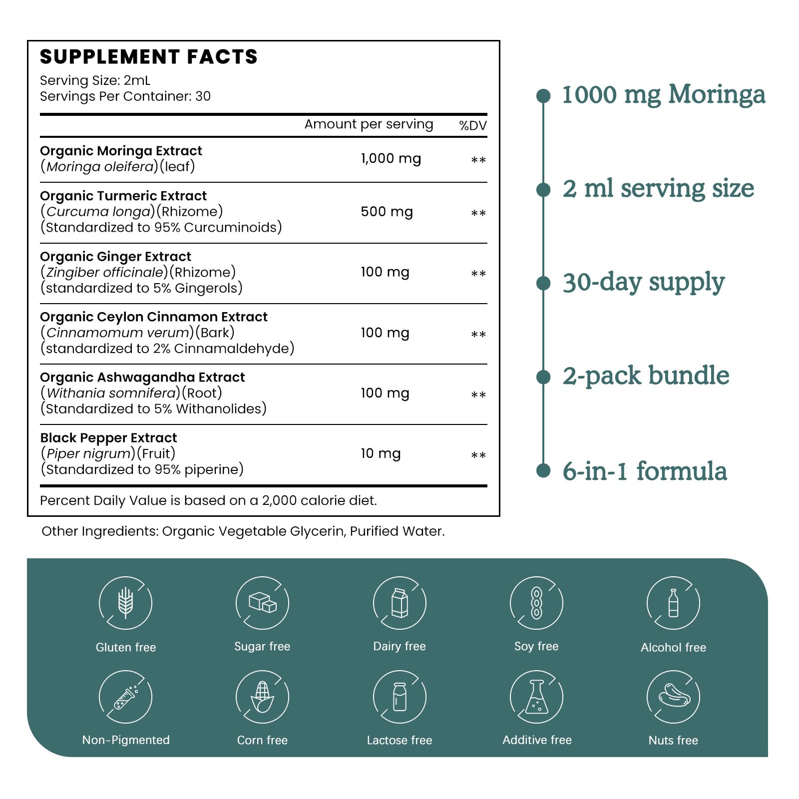 nutrient-rich moringa leaf supplement