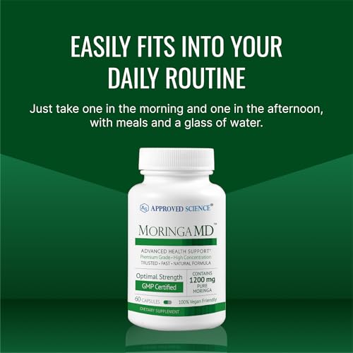 Nutrient-rich moringa oleifera capsules