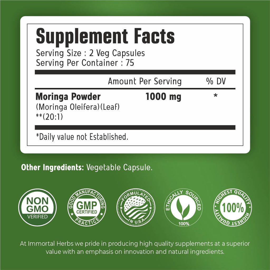 nutrient-rich moringa supplement