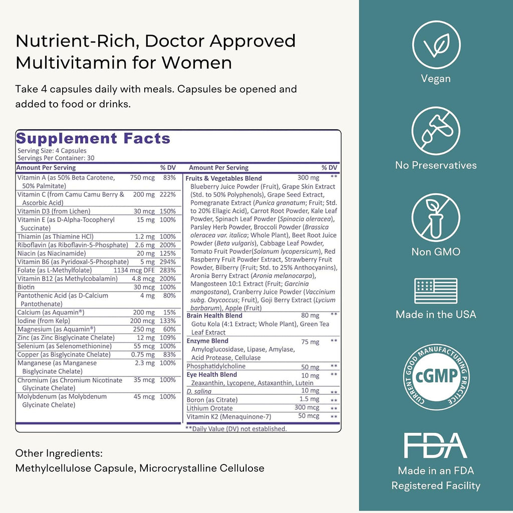 nutrient-rich multivitamin for women's health