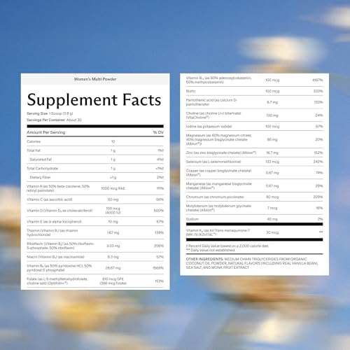 Nutrient-rich multivitamin powder