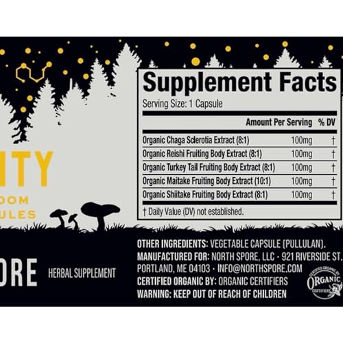 nutrient-rich mushroom blend capsules