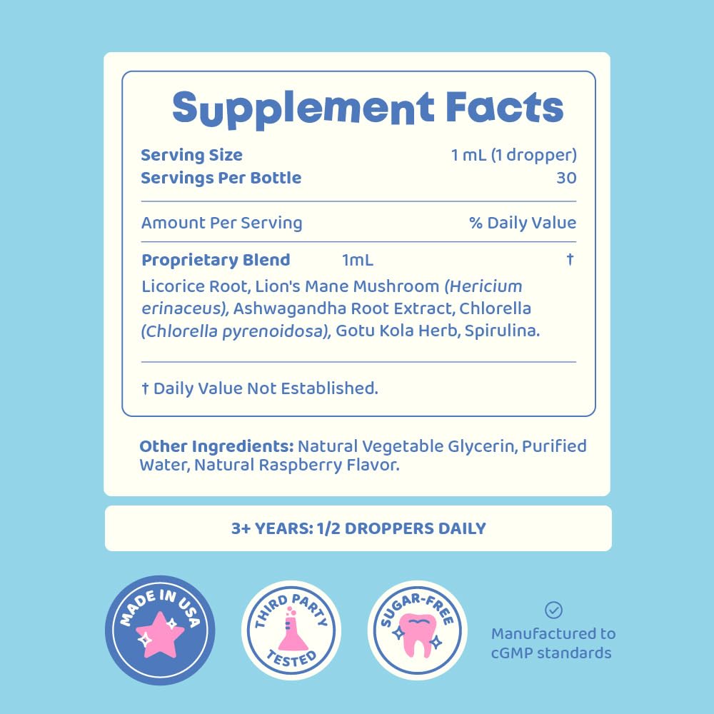 Nutrient-rich mushroom blend for kids