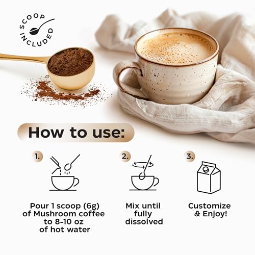 Nutrient-rich mushroom coffee option