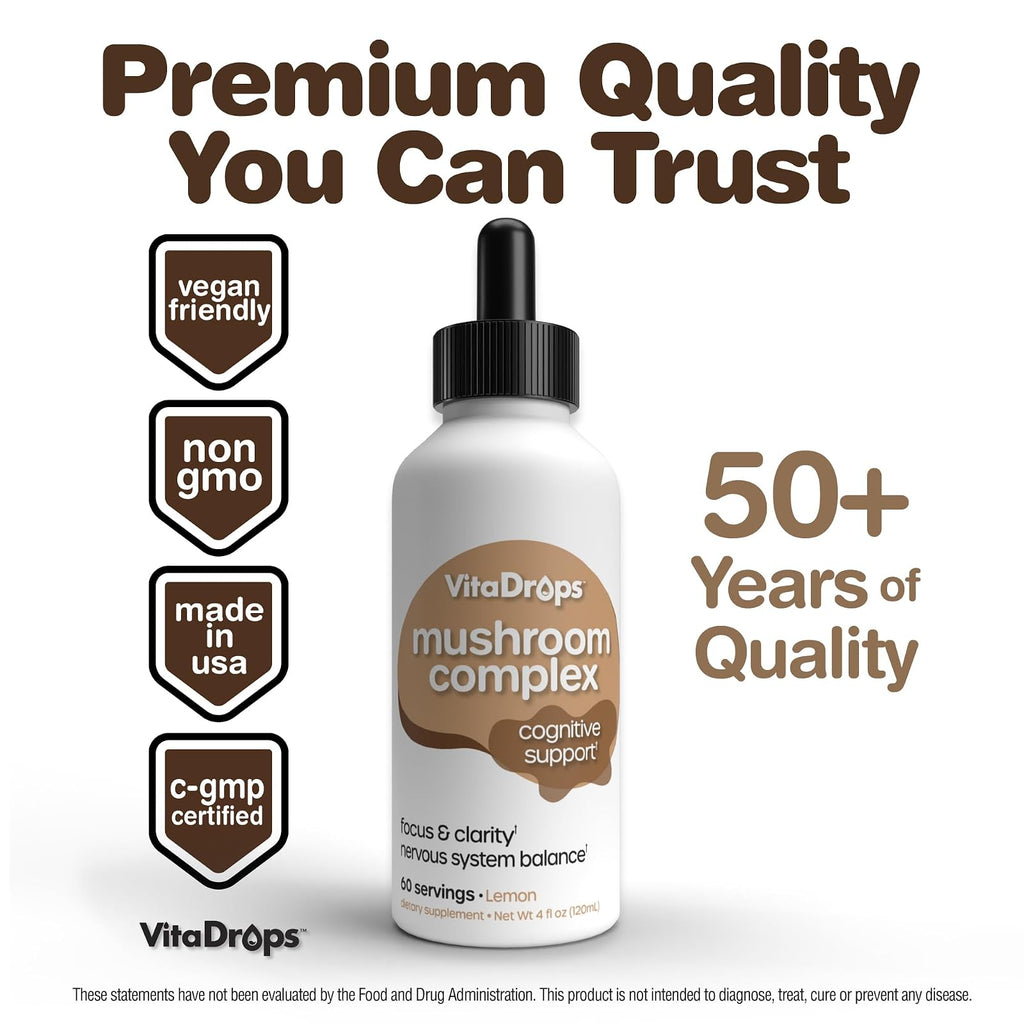 nutrient-rich mushroom drops supplement