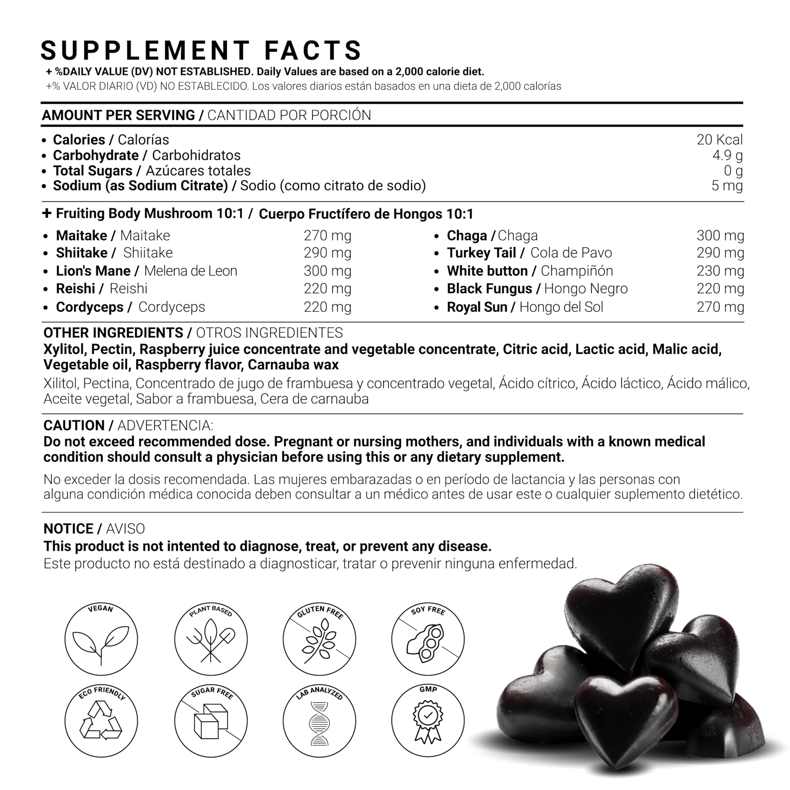 nutrient-rich mushroom gummies for adults