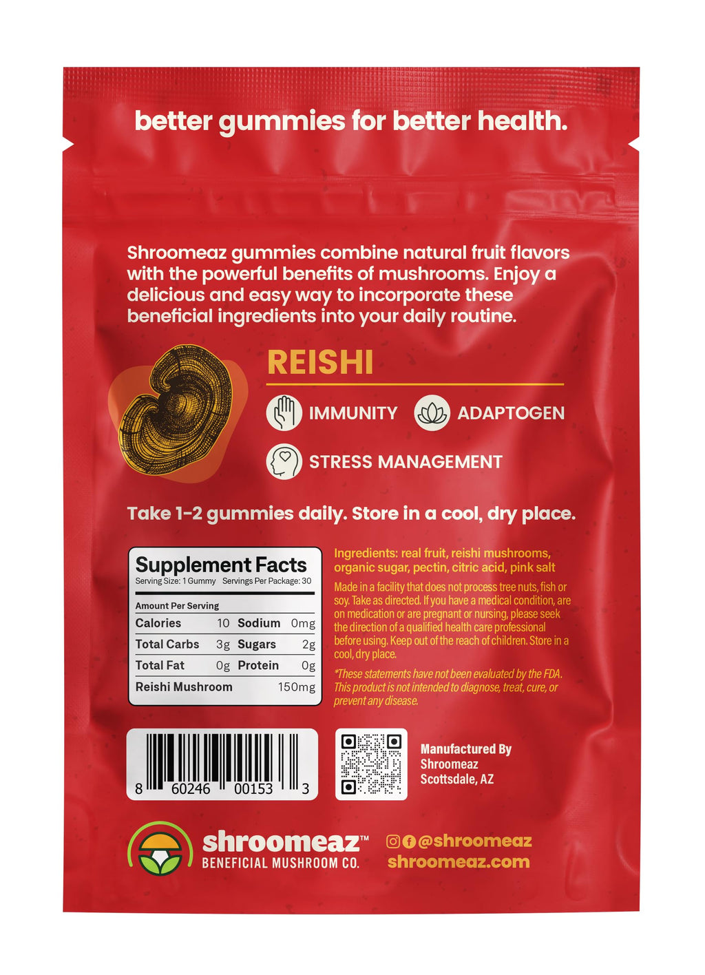 Nutrient-rich mushroom gummies for wellness