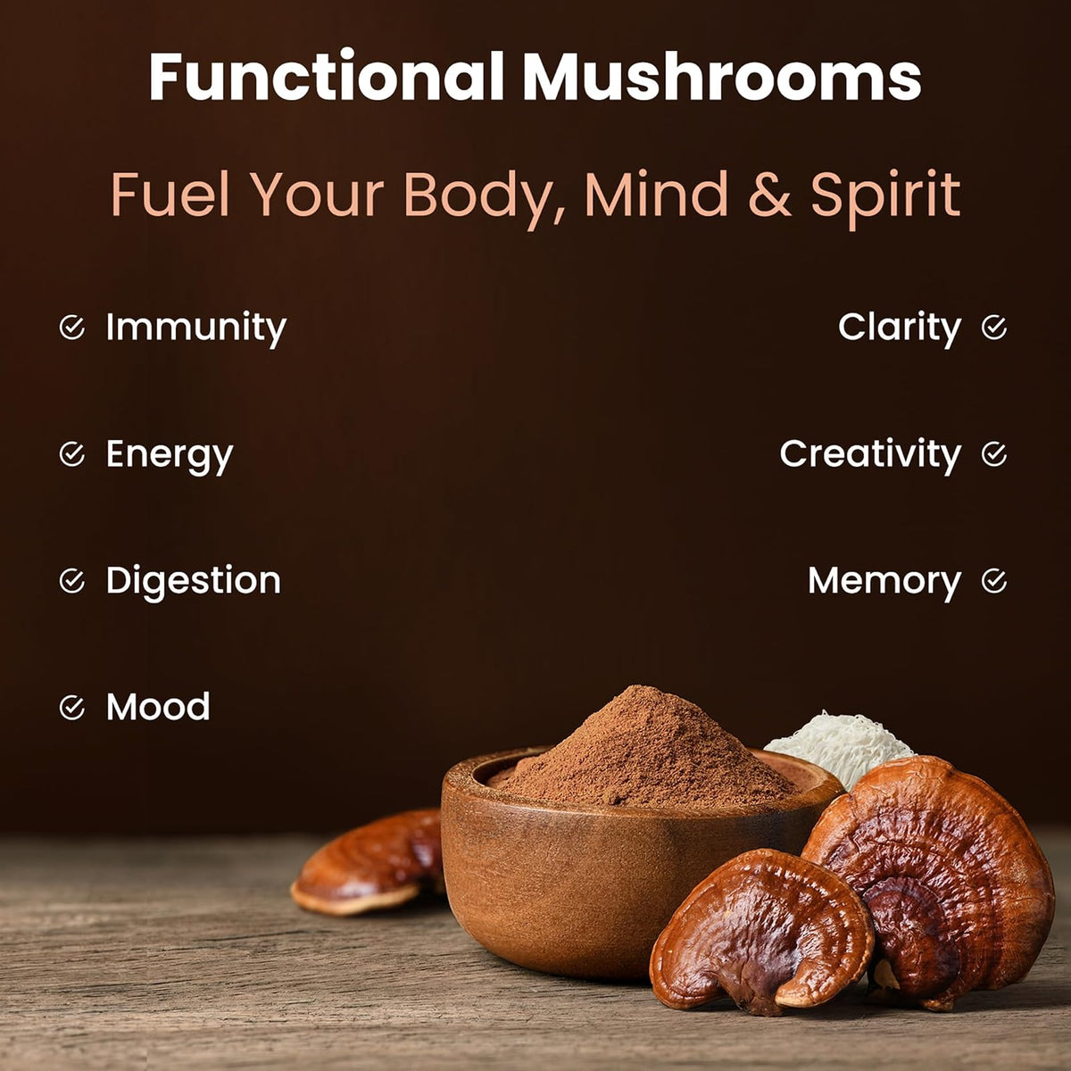 nutrient-rich mushroom powder for energy