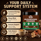 nutrient-rich mushroom powder supplement