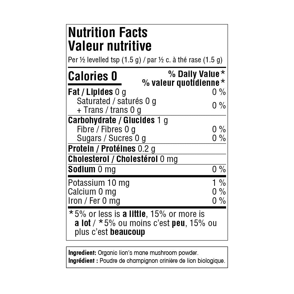Nutrient-rich mushroom powder