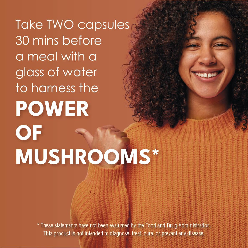 nutrient-rich mushroom supplement capsules