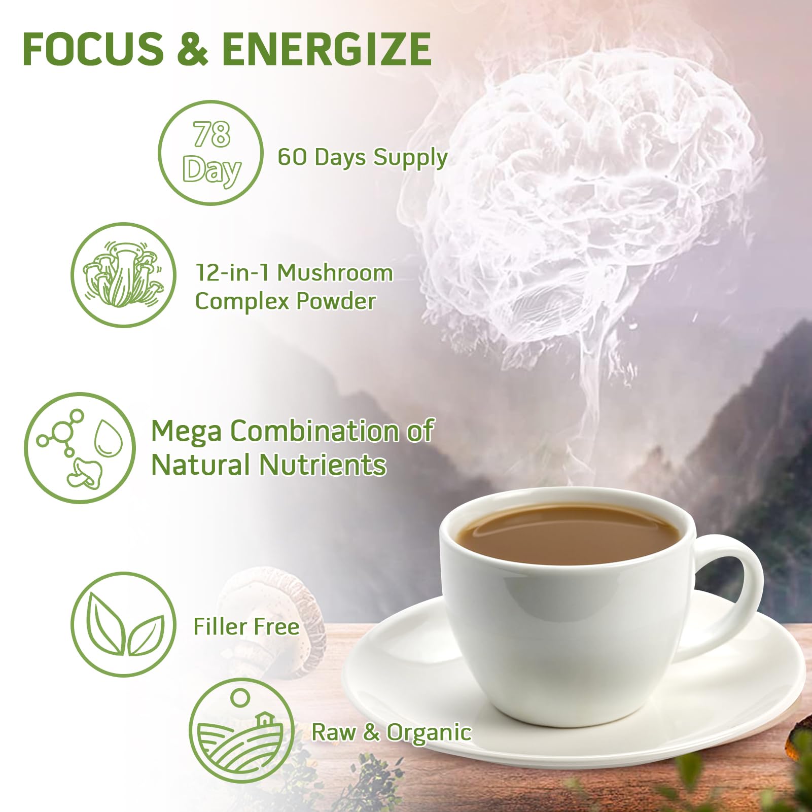 nutrient-rich mushroom supplement powder
