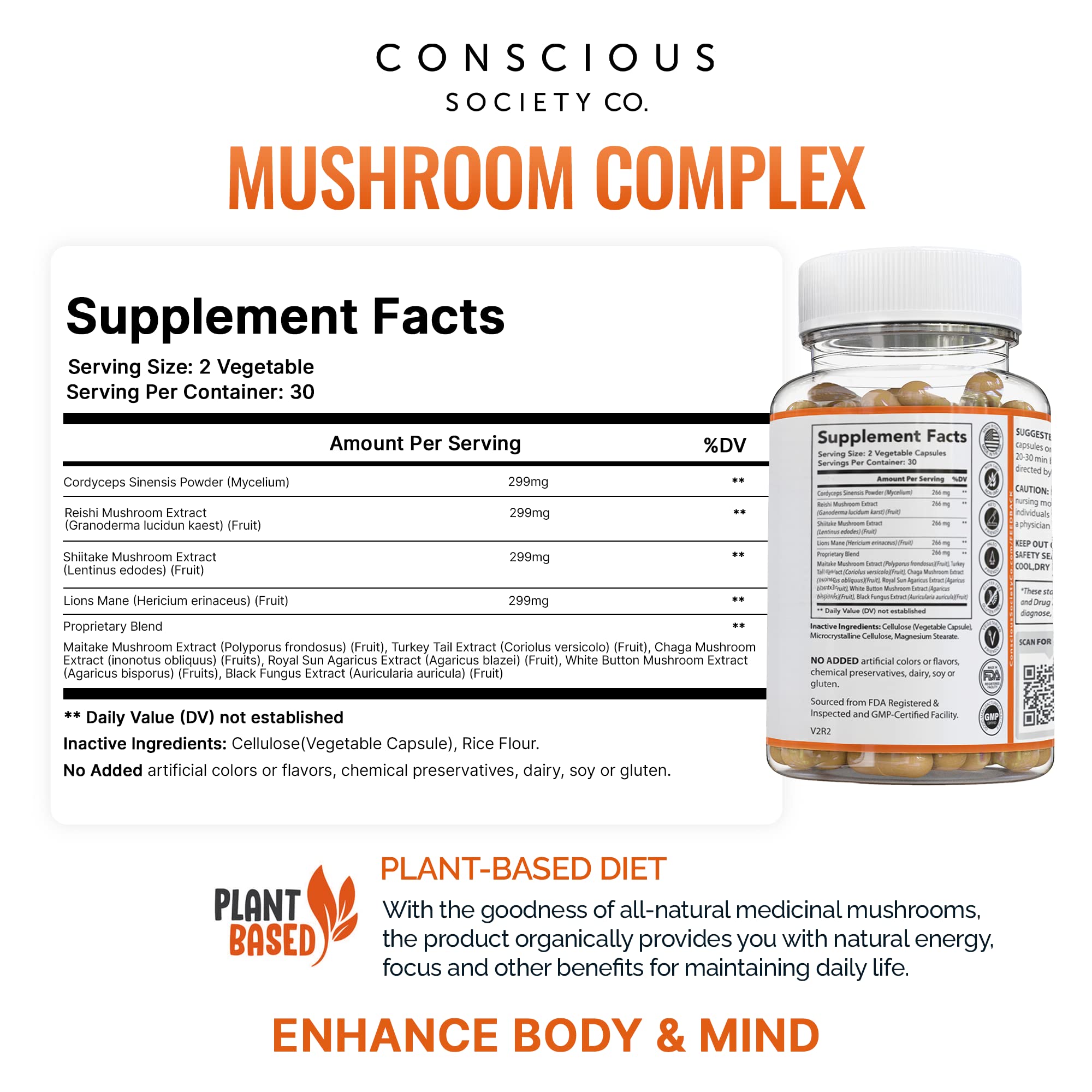 Nutrient-rich mushrooms for brain health