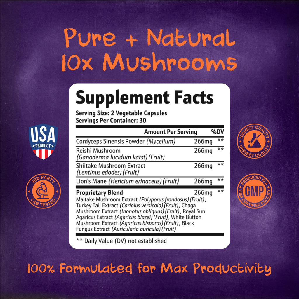 nutrient-rich mushrooms for vitality
