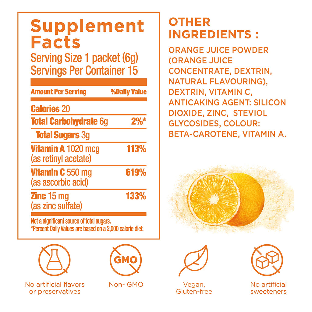 nutrient-rich orange fruit powder