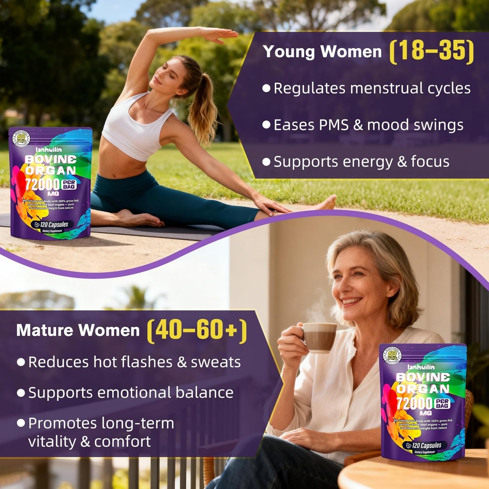 nutrient-rich organ supplement capsules