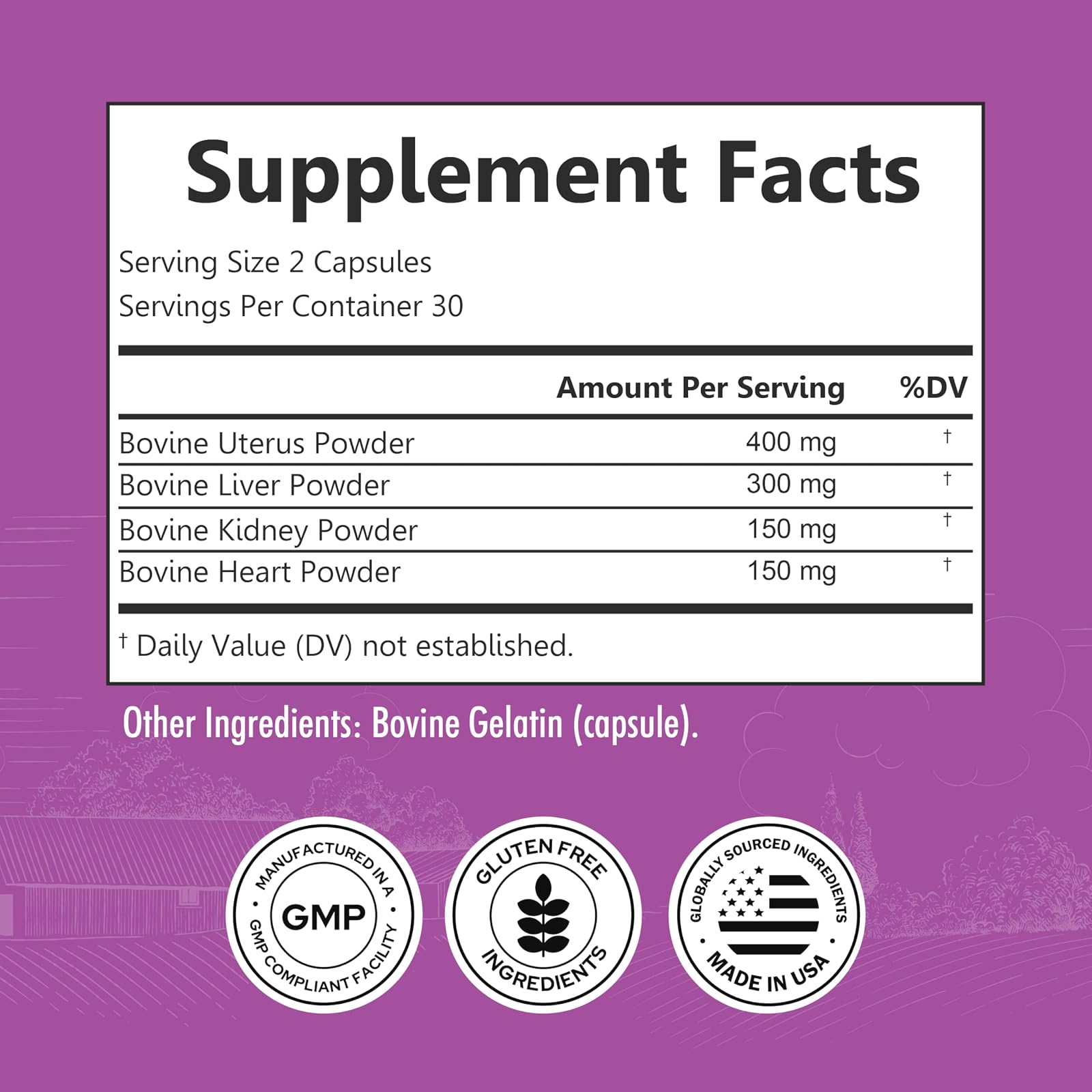 nutrient-rich organ supplement for health