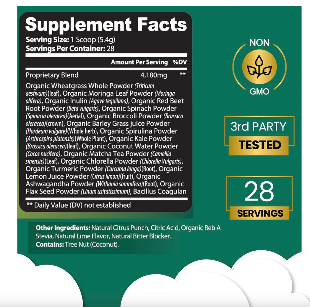 nutrient-rich organic greens powder