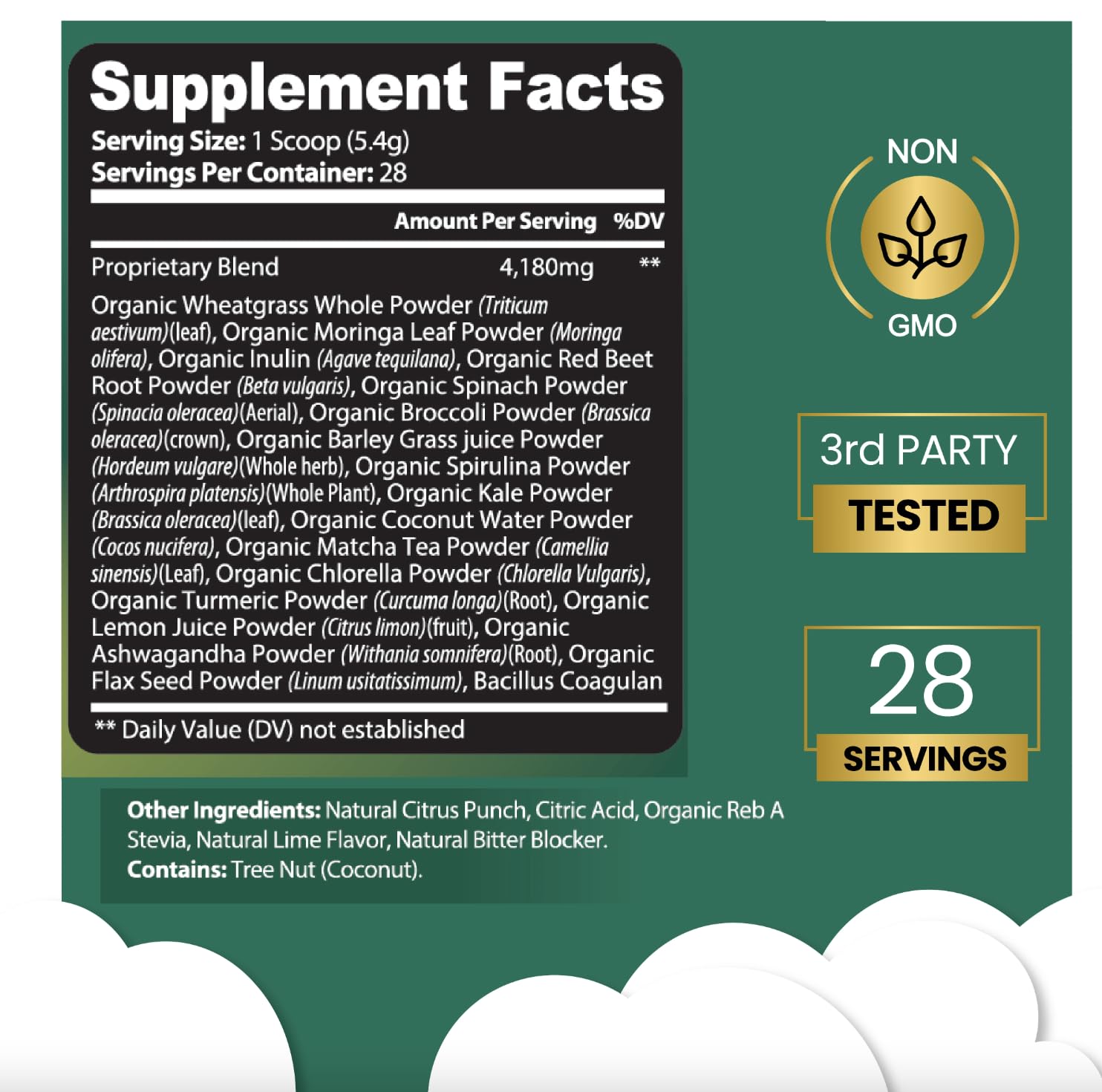 nutrient-rich organic greens powder