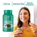 Nutrient-rich organic greens supplement