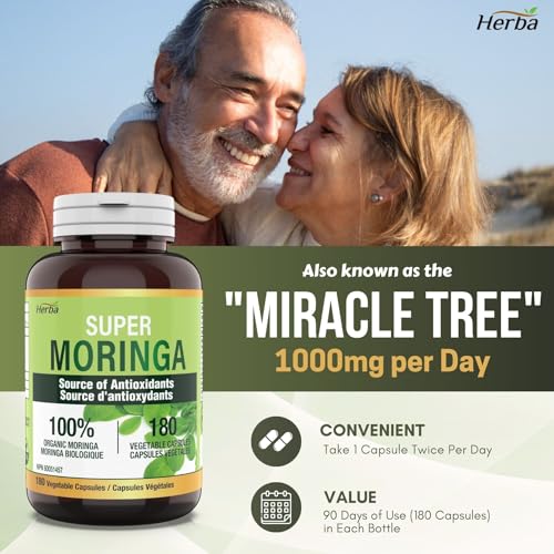 nutrient-rich organic moringa capsules