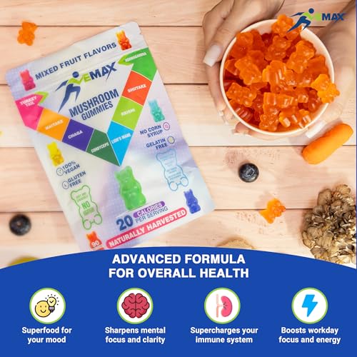 nutrient-rich organic mushroom gummies