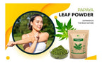 Nutrient-rich papaya leaf powder supplement