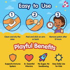Nutrient-rich patches for kids' wellness