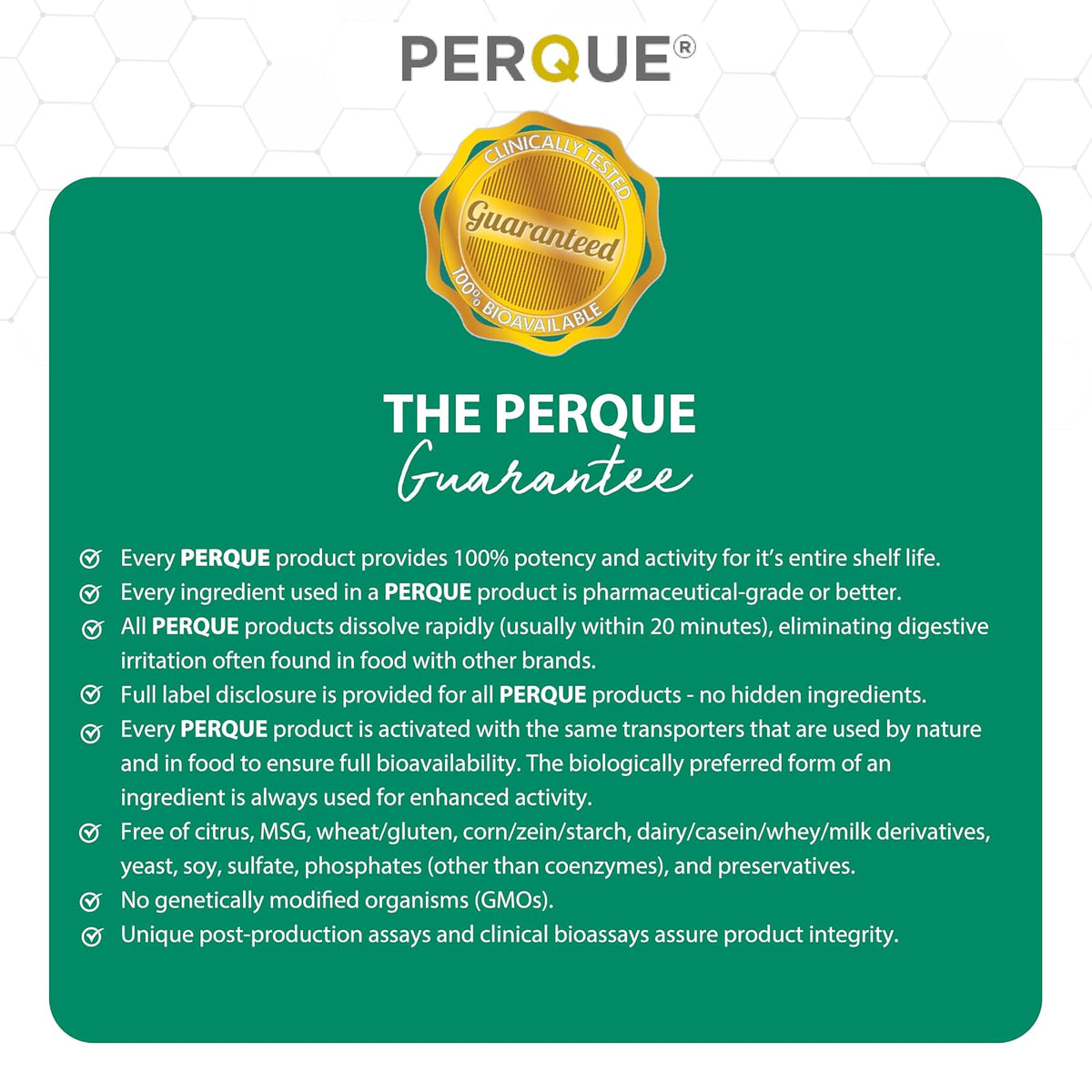 nutrient-rich PERQUE Endura formula