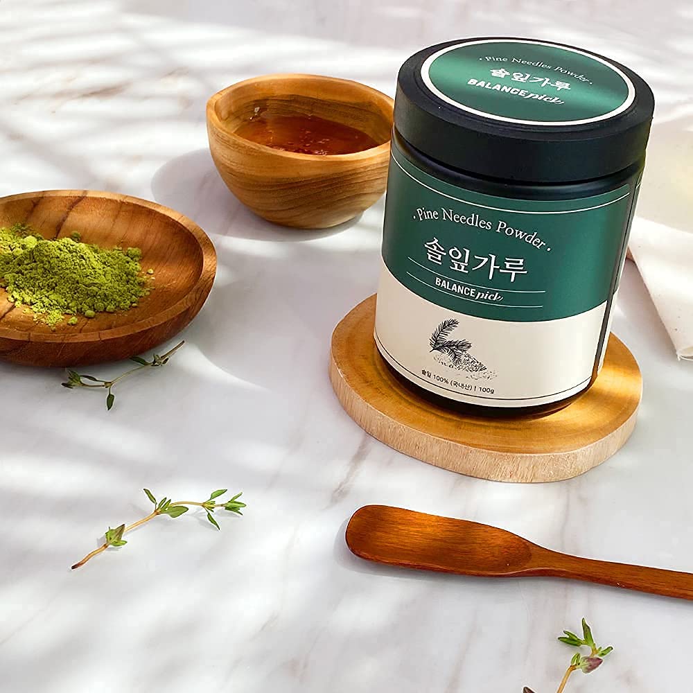 nutrient-rich pine needle tea powder
