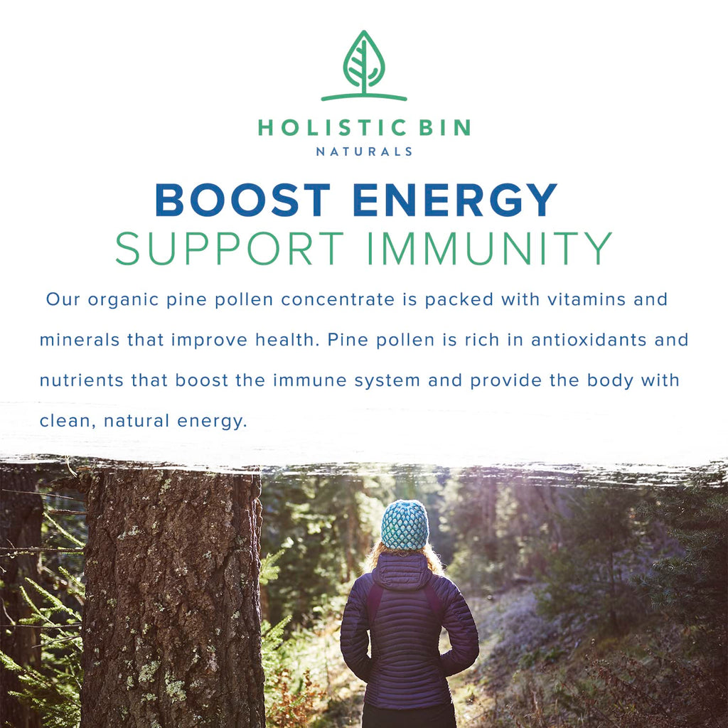nutrient-rich pine pollen powder