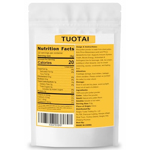 nutrient-rich pine pollen powder