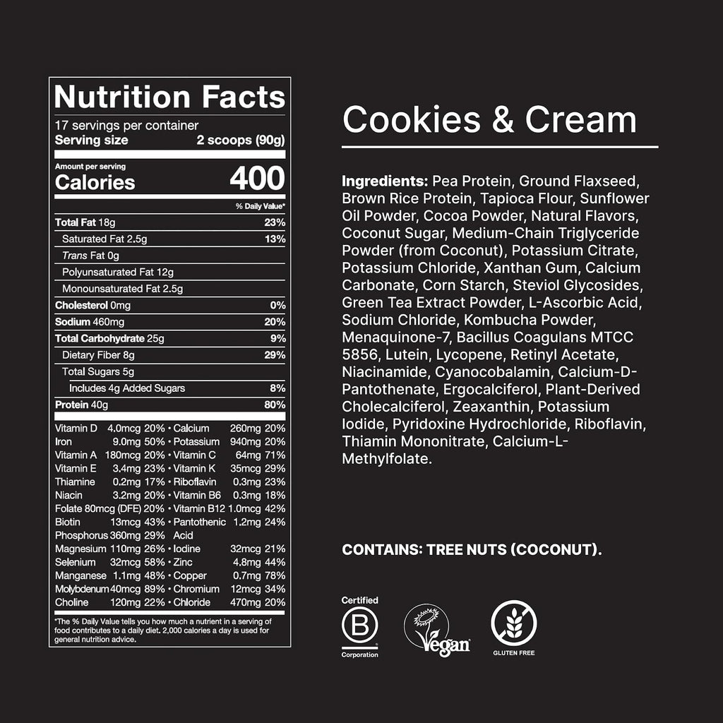 nutrient-rich plant protein for recovery