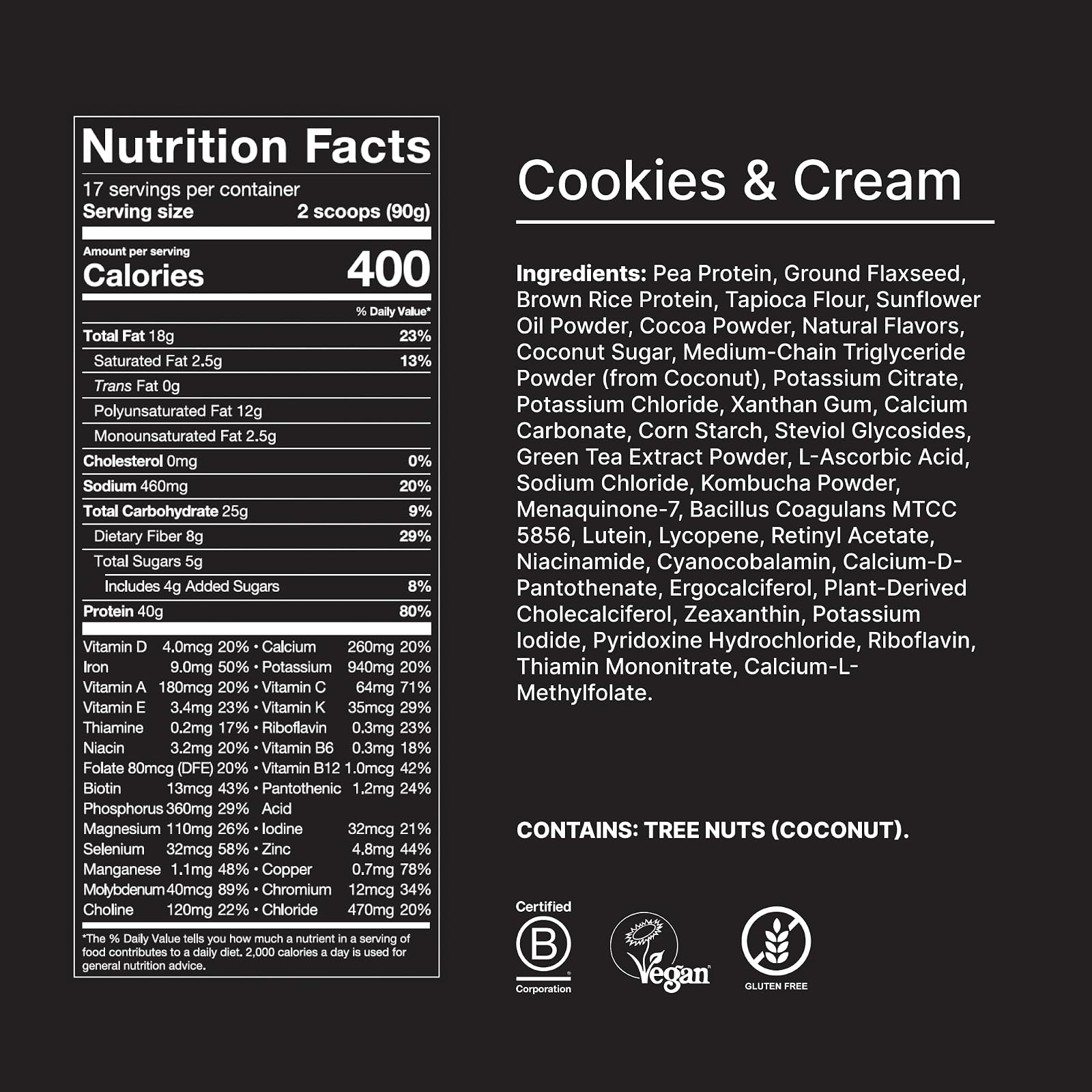 nutrient-rich plant protein for recovery