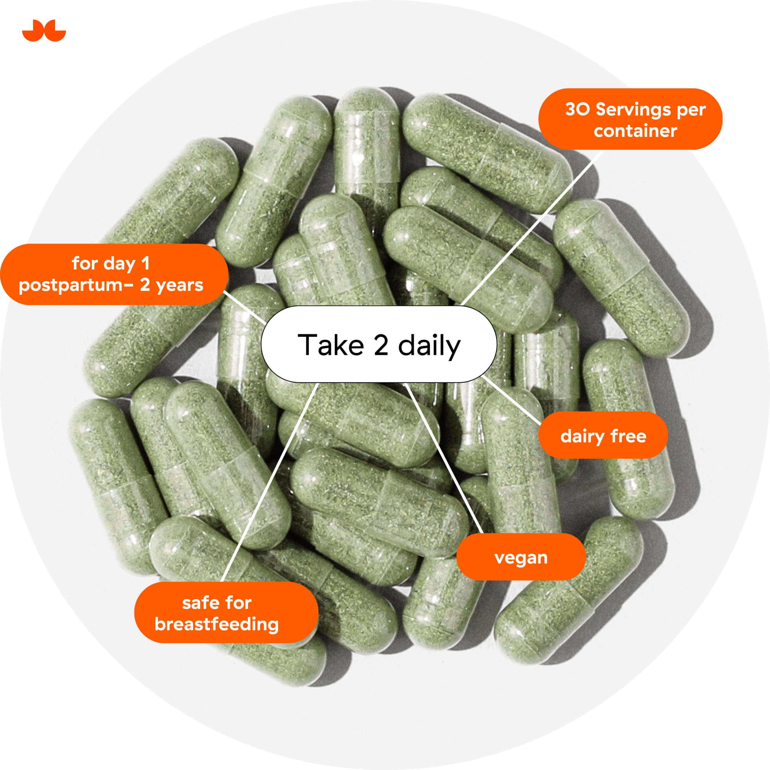 nutrient-rich postnatal vitamin capsules