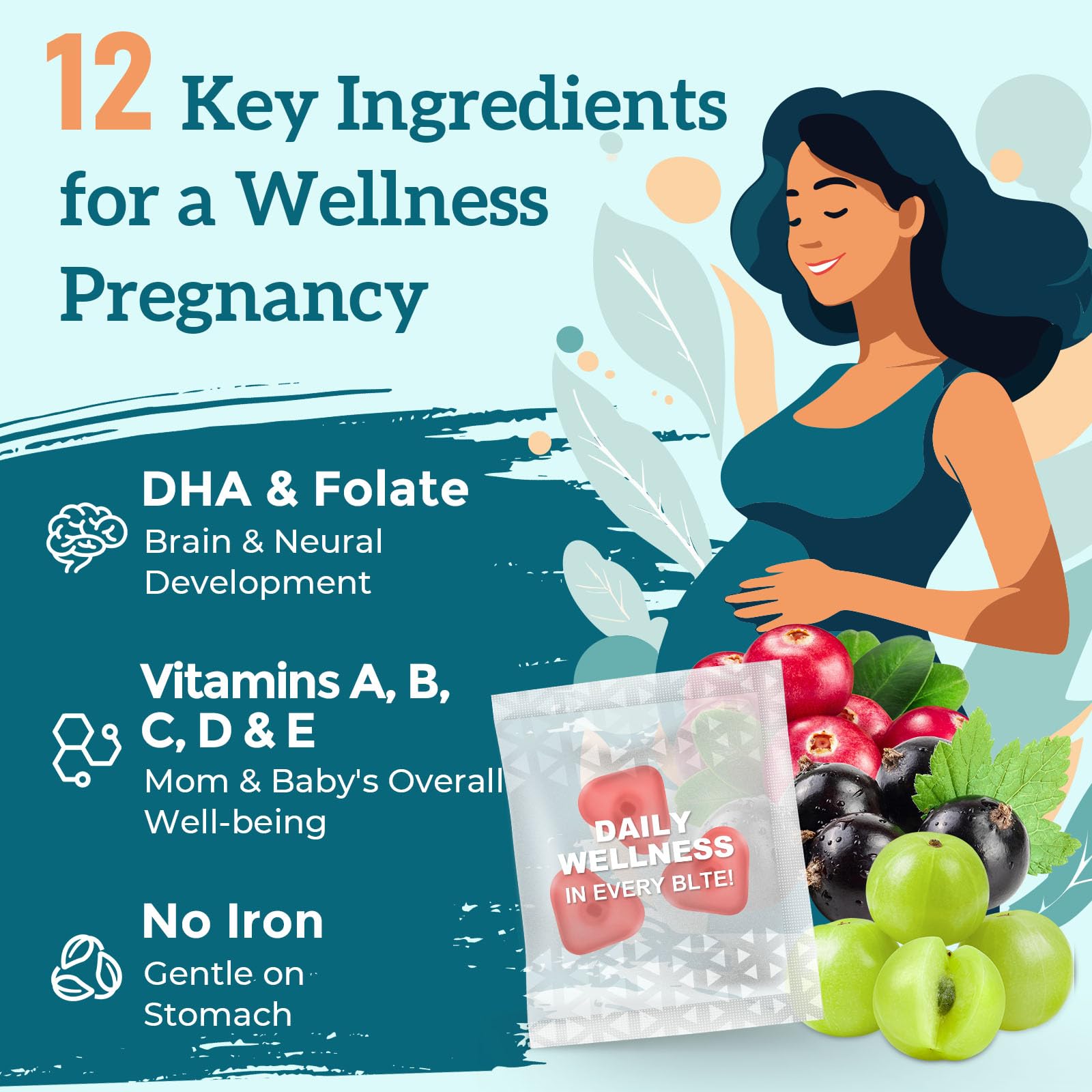 nutrient-rich prenatal gummies for baby development