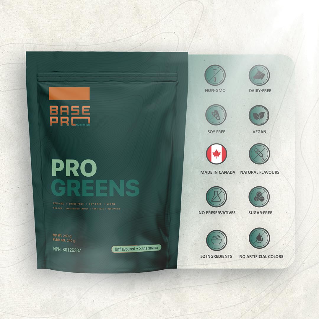 nutrient-rich Pro Greens supplement
