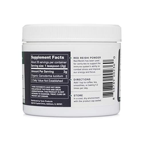 Nutrient-rich Red Reishi mushroom powder