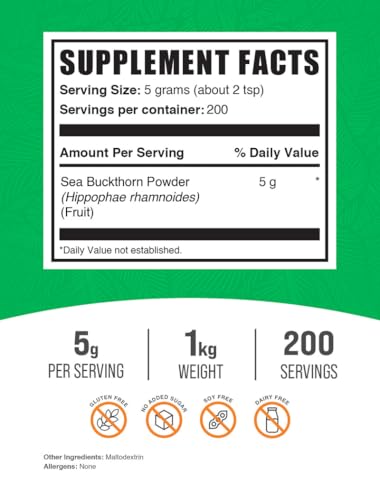 Nutrient-rich sea buckthorn supplement
