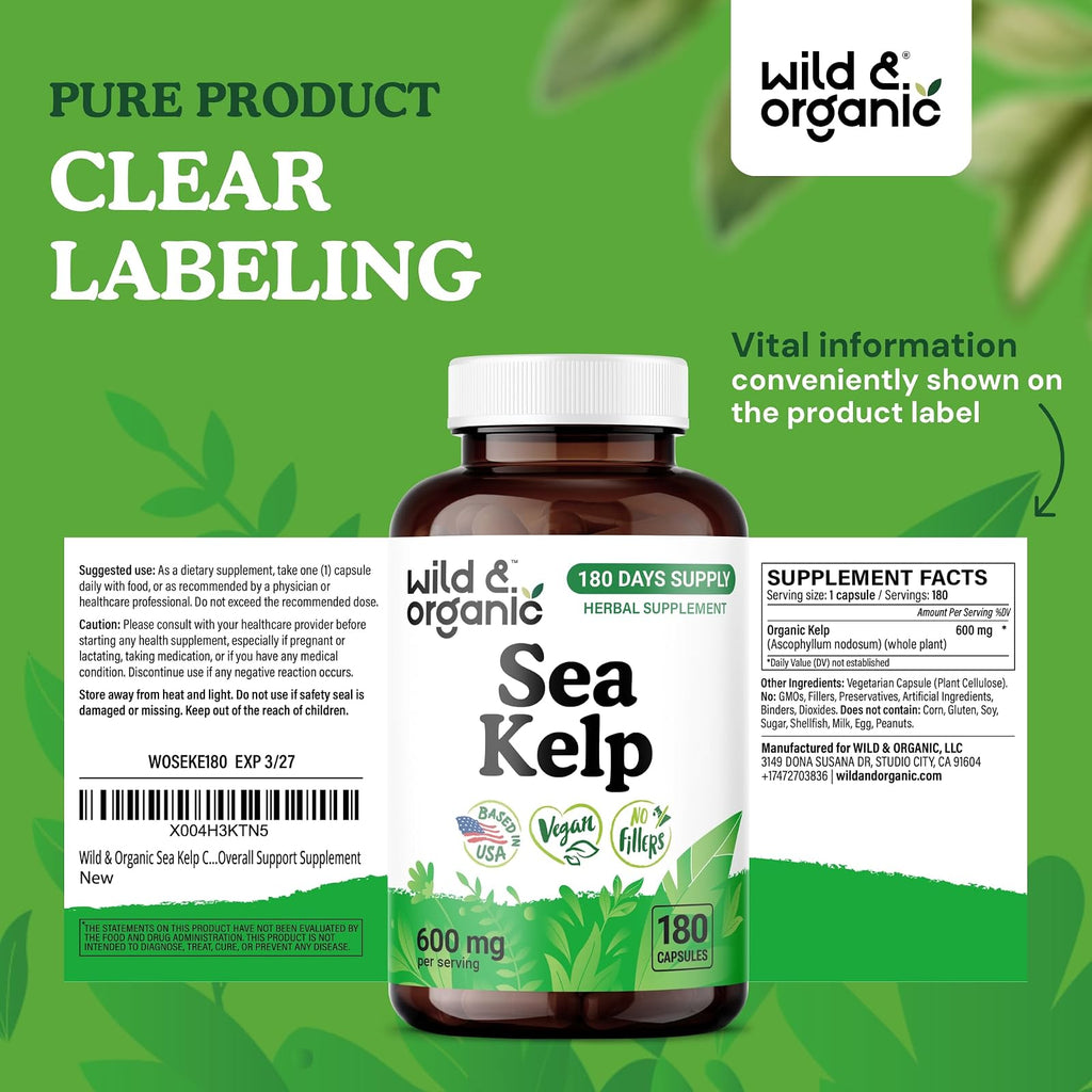 nutrient-rich sea kelp for vitality