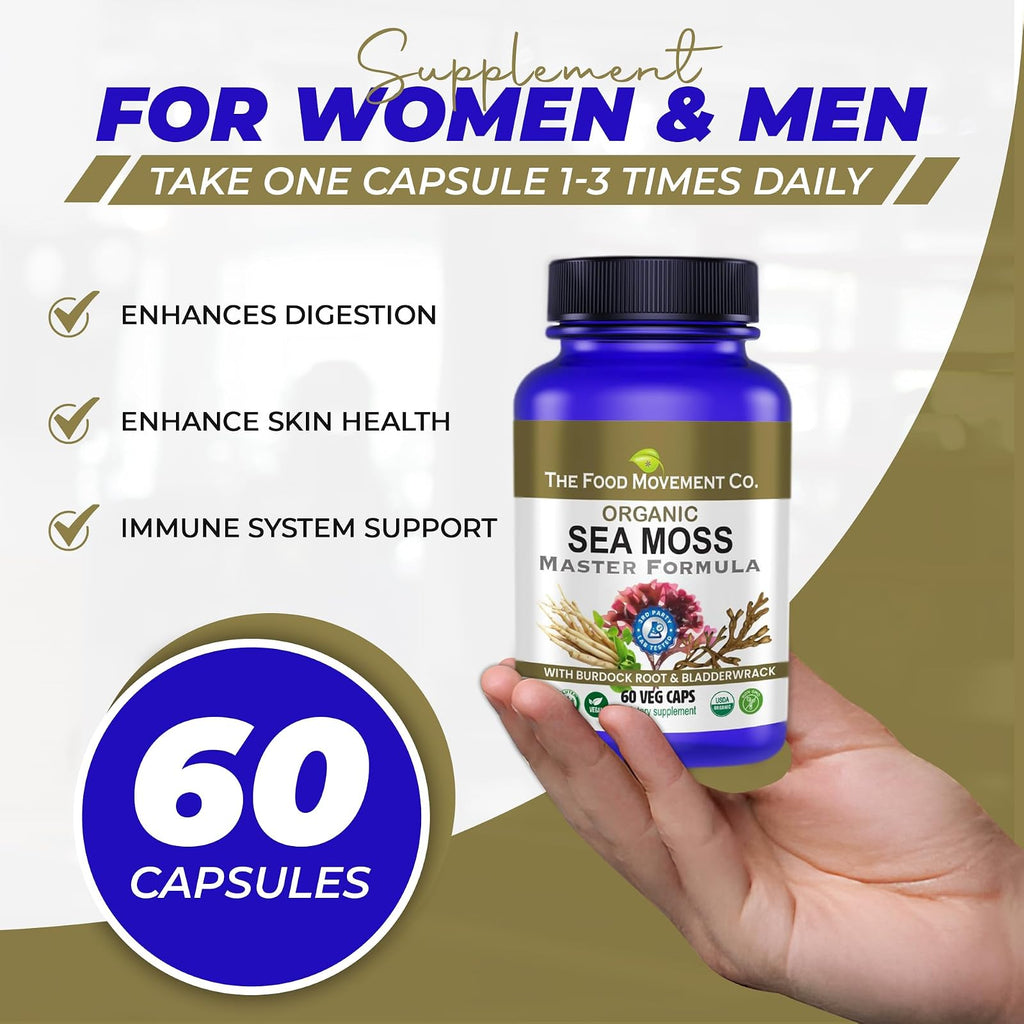 Nutrient-rich sea moss blend