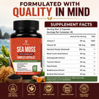 Nutrient-rich sea moss capsules