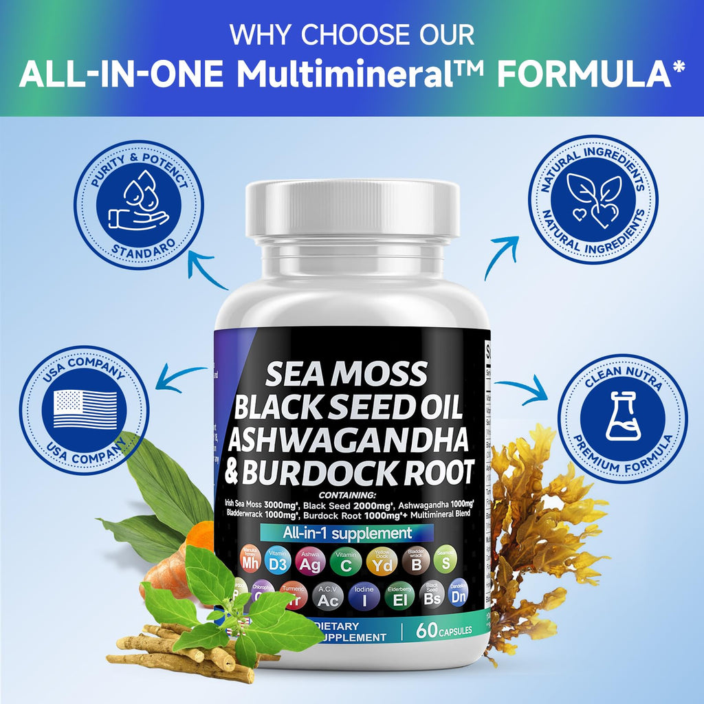 nutrient-rich Sea Moss for vitality