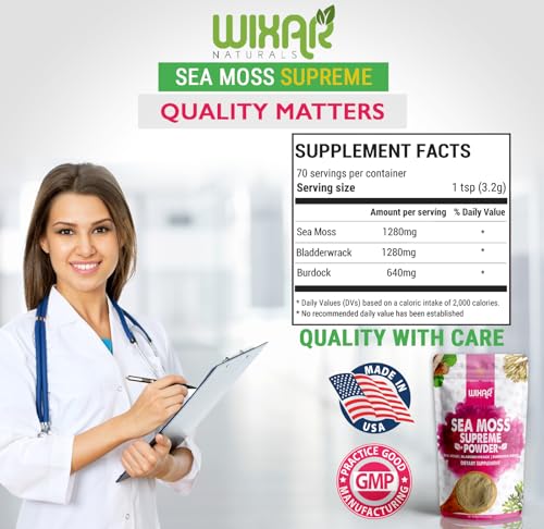 Nutrient-rich sea moss for vitality