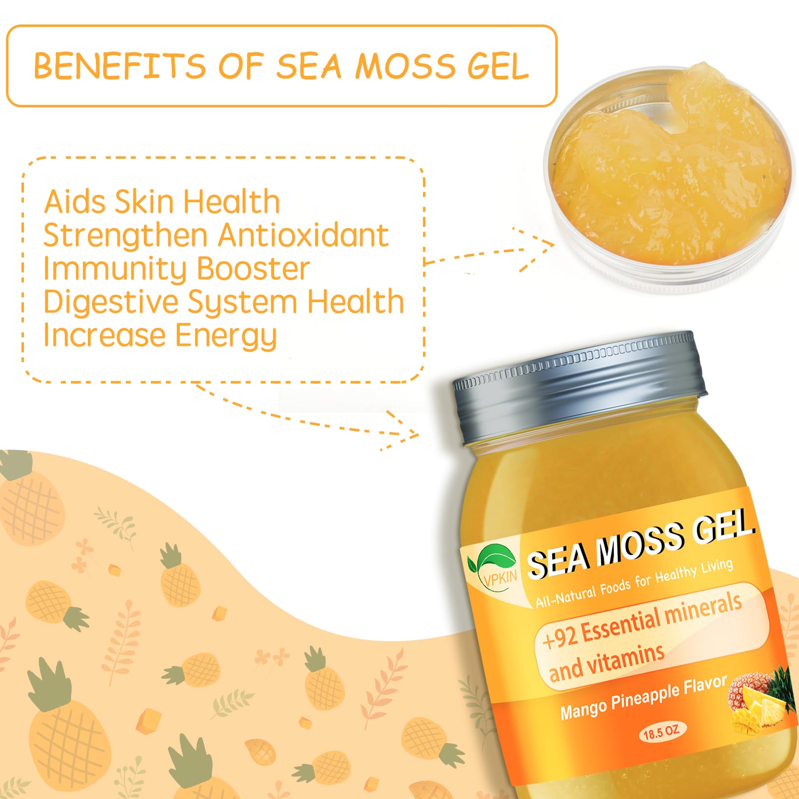 Nutrient-rich sea moss gel benefits