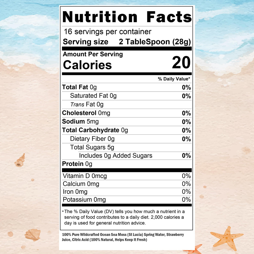 Nutrient-rich sea moss gel for health