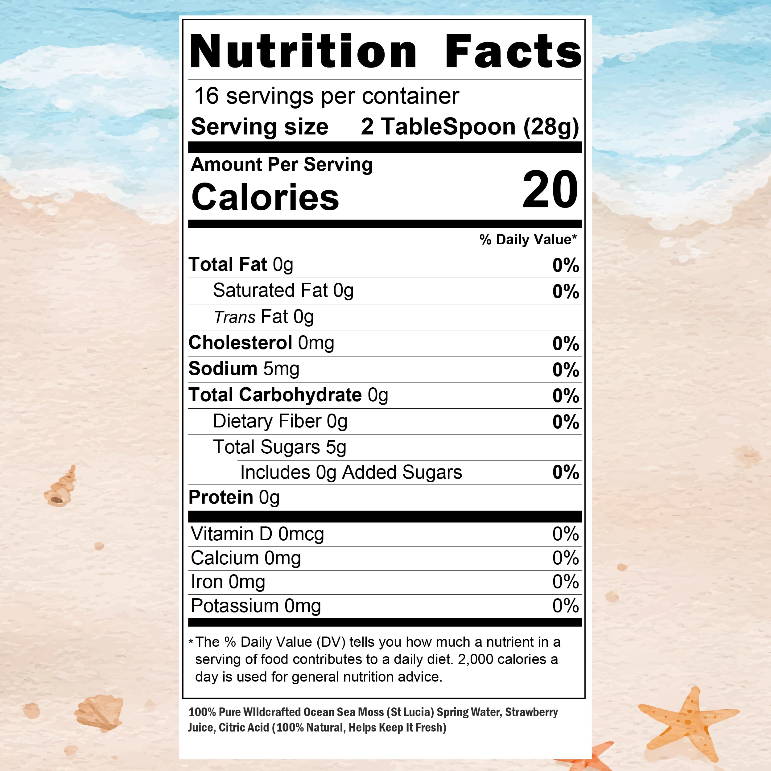 Nutrient-rich sea moss gel for health