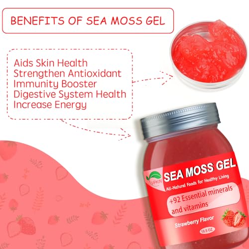 Nutrient-rich sea moss gel supplement